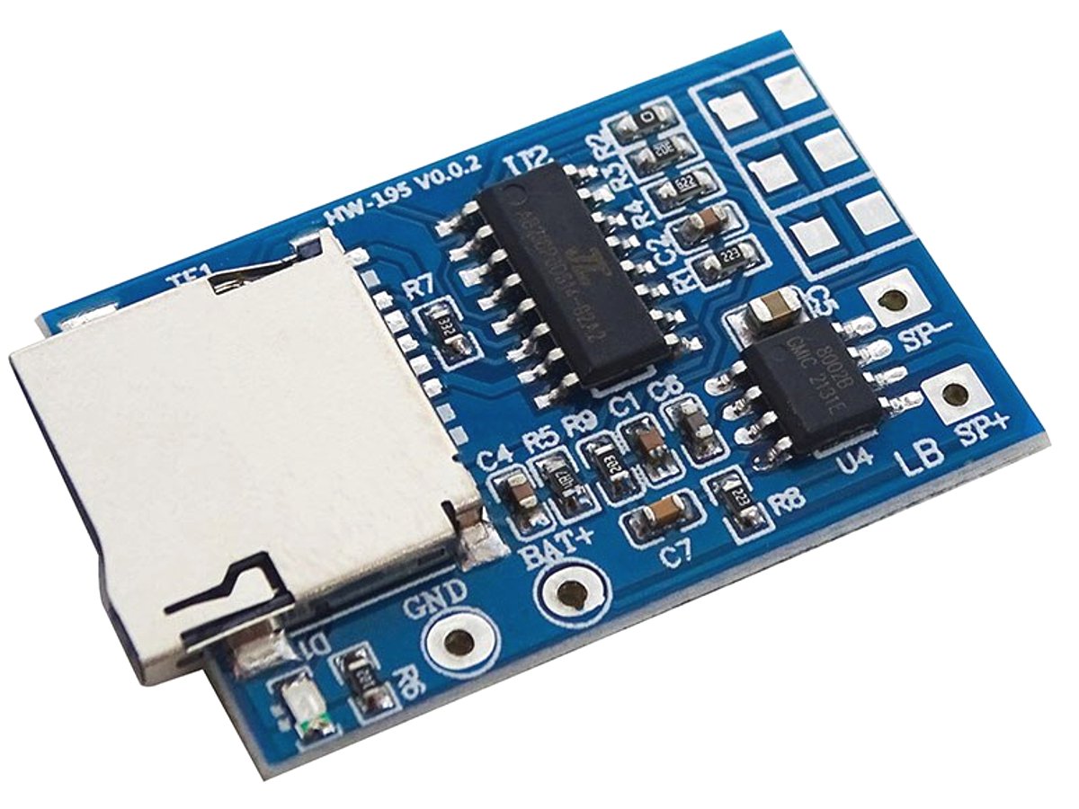 MP3 Player GPD2846A w/ Amp & microSD – CANADUINO