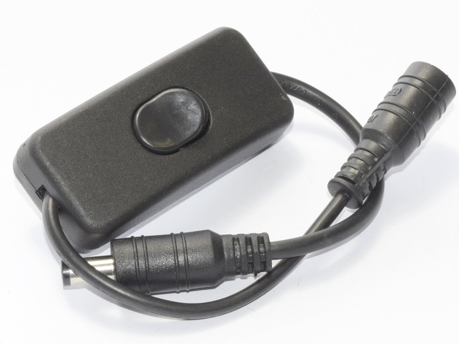 In-Line DC Power Switch with Barrel Connector 2.