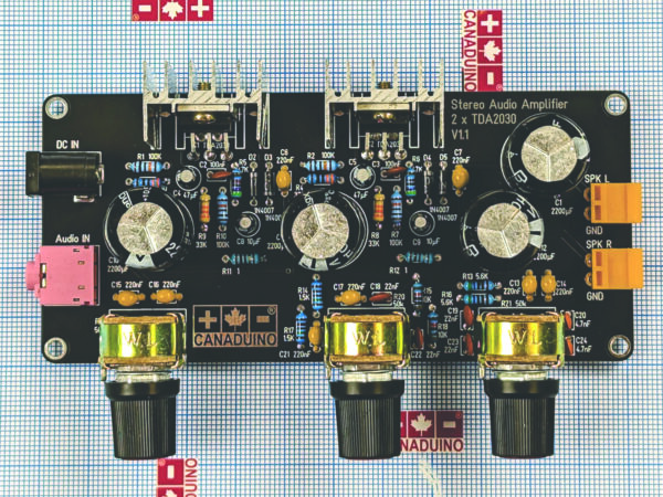 TDA2030 Stereo Audio Amp DIY Kit with Tone Control