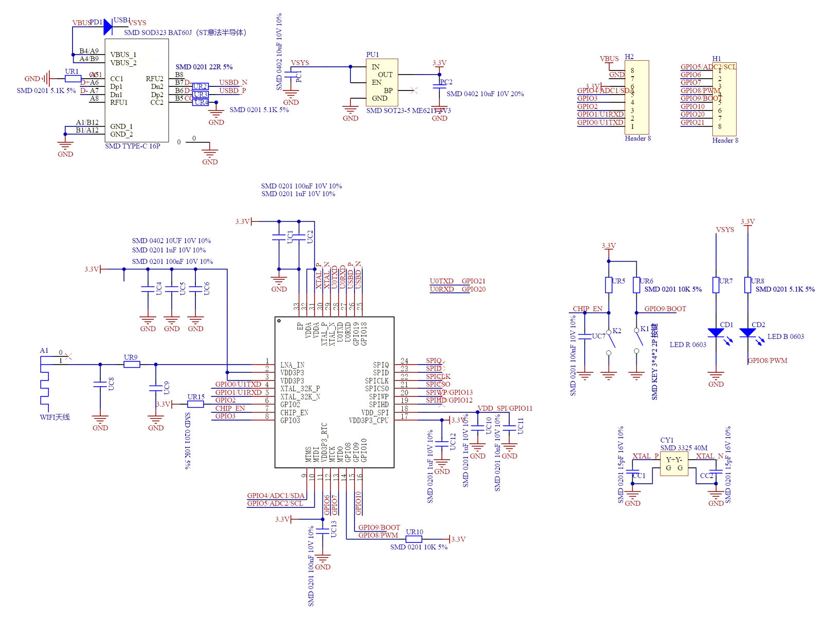 ESP32-C3 Super Mini Development Module 4MB