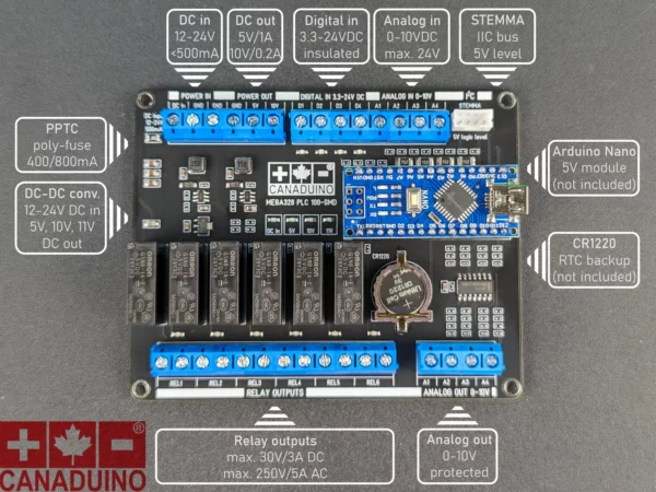 MEGA328 PLC-100 V2 SMD for Arduino Nano