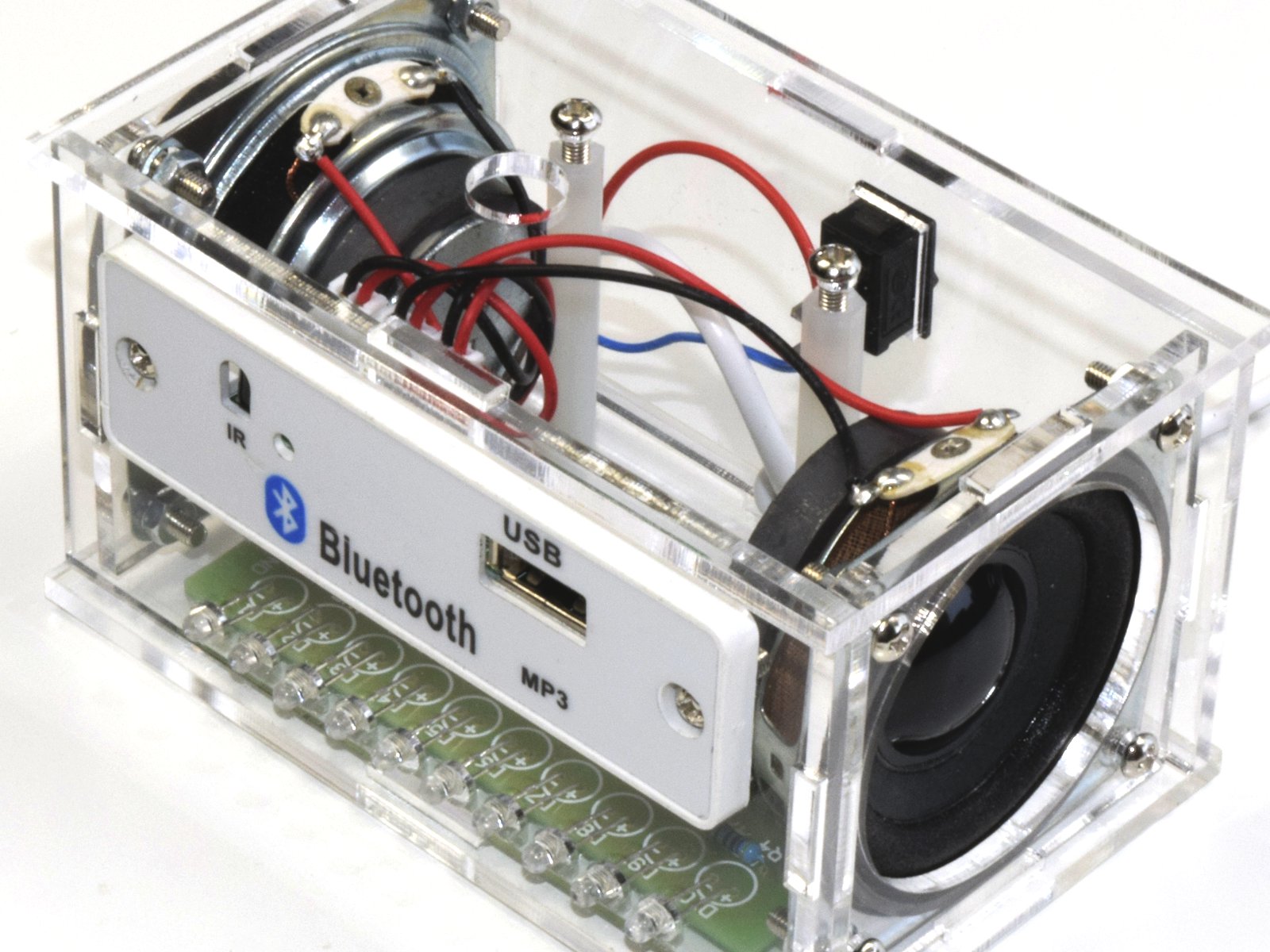 3W+3W DIY Bluetooth Speaker Kit with acrylic