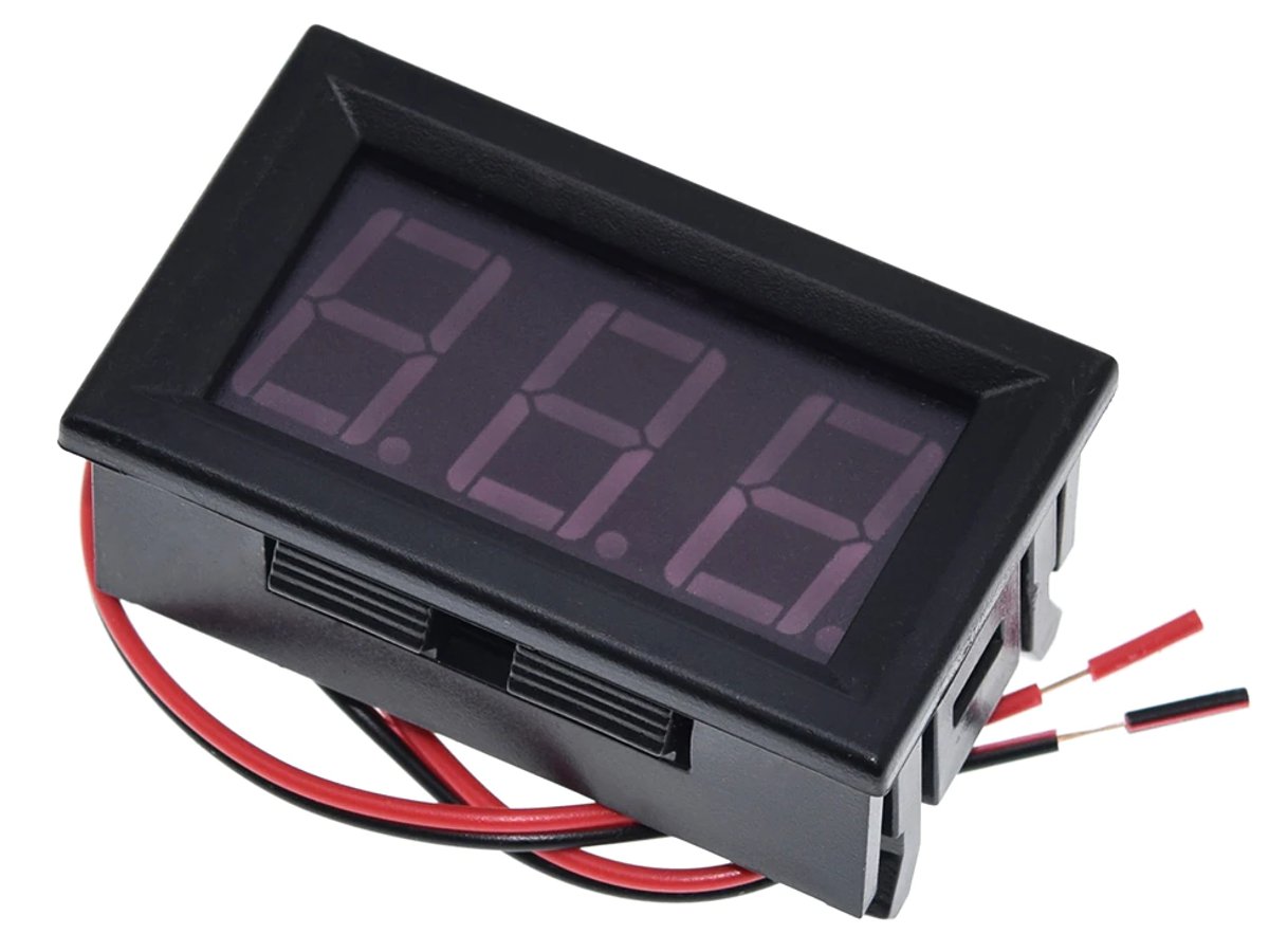 AC LED Voltmeter Panel Mount 70-500 VAC (26783)