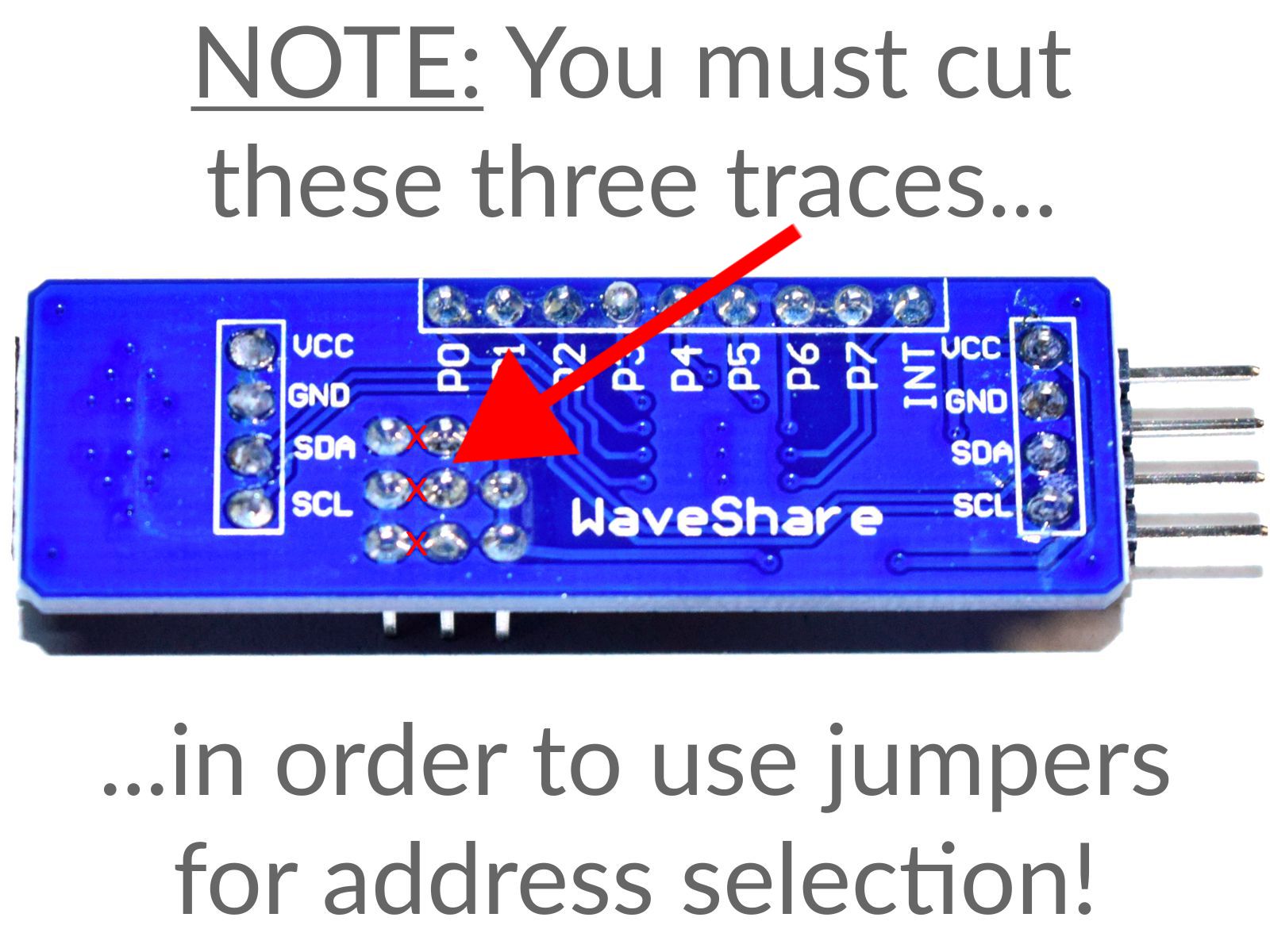 I2C to 8 Bit Parallel IO Expander PCF8574