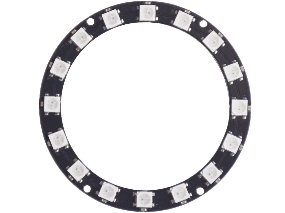 16 LED Ring WS2812B RGB addressable, 68mm - CANADUINO