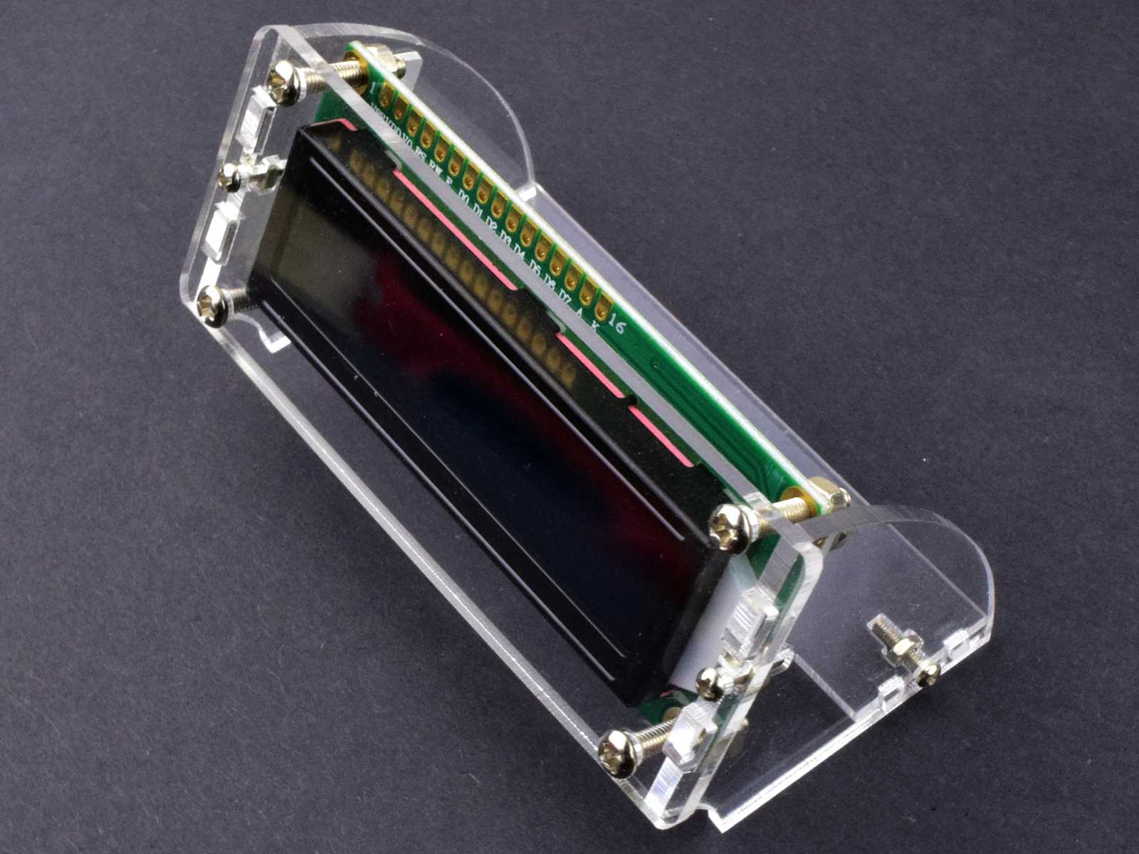 LCD 1602 Acrylic Enclosure for 2x16 Character Display (26206)
