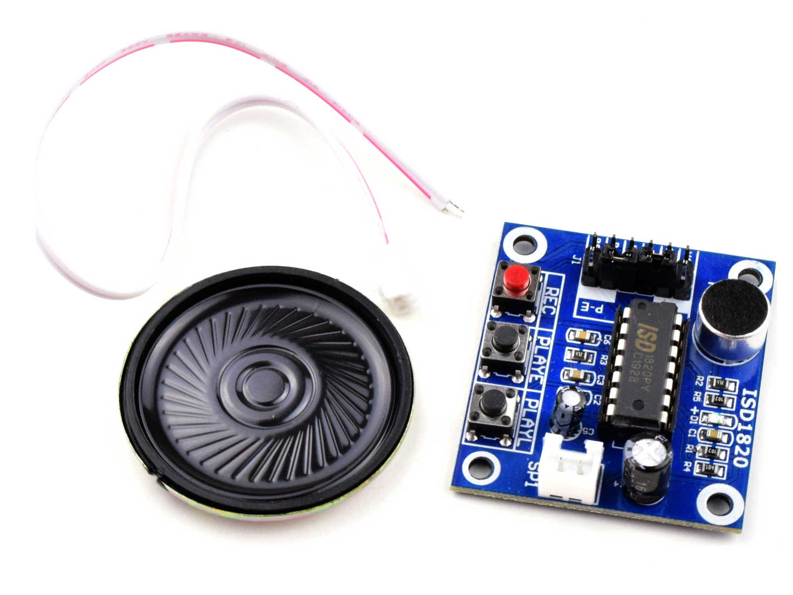 ISD1820 Voice Recorder / Playback Module 20s with Speaker (26224)