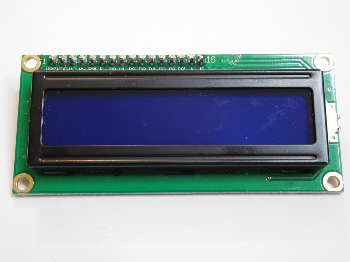 LCD 1602 Blue, White Backlight - 2x16 Characters (26076)