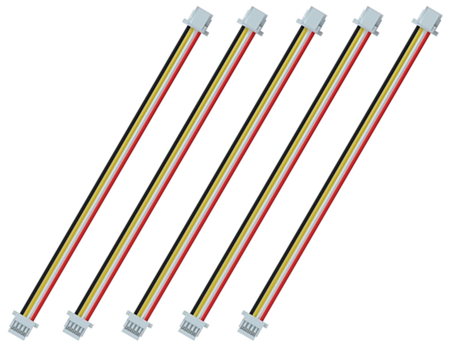 5 x I2C cable 10cm for STEMMA QT / Qwiic / CANABLOX (26980)